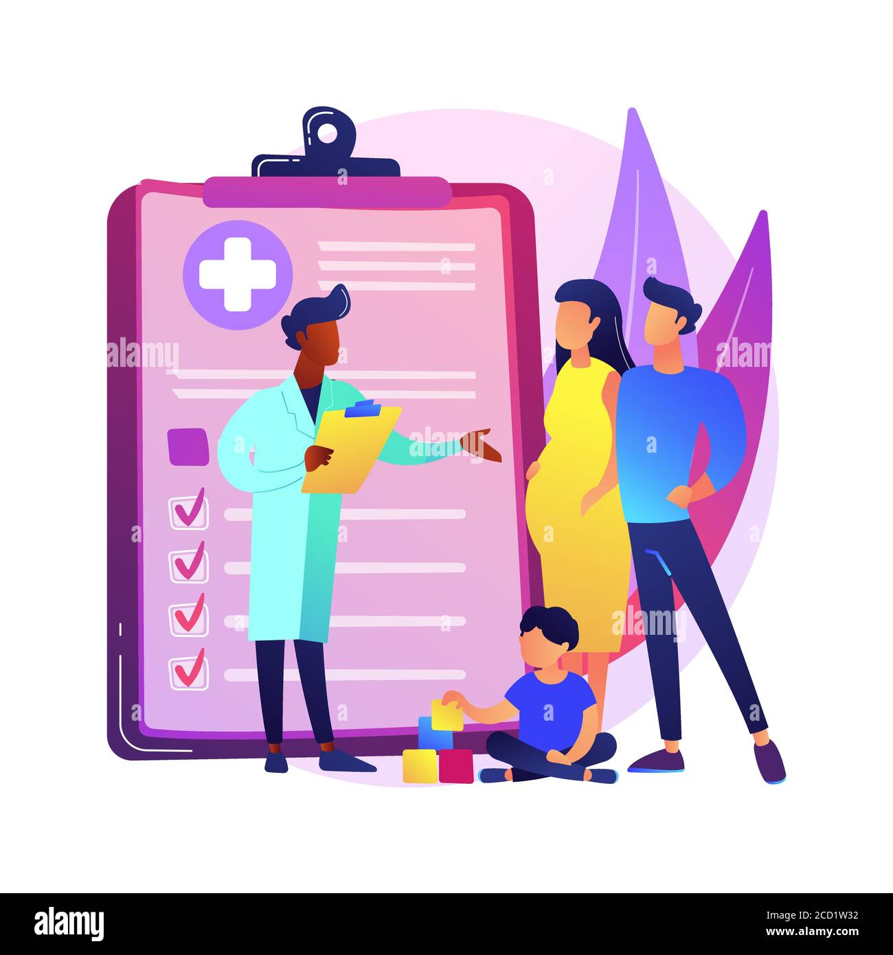 Family doctor abstract concept vector illustration Stock Vector Image ...