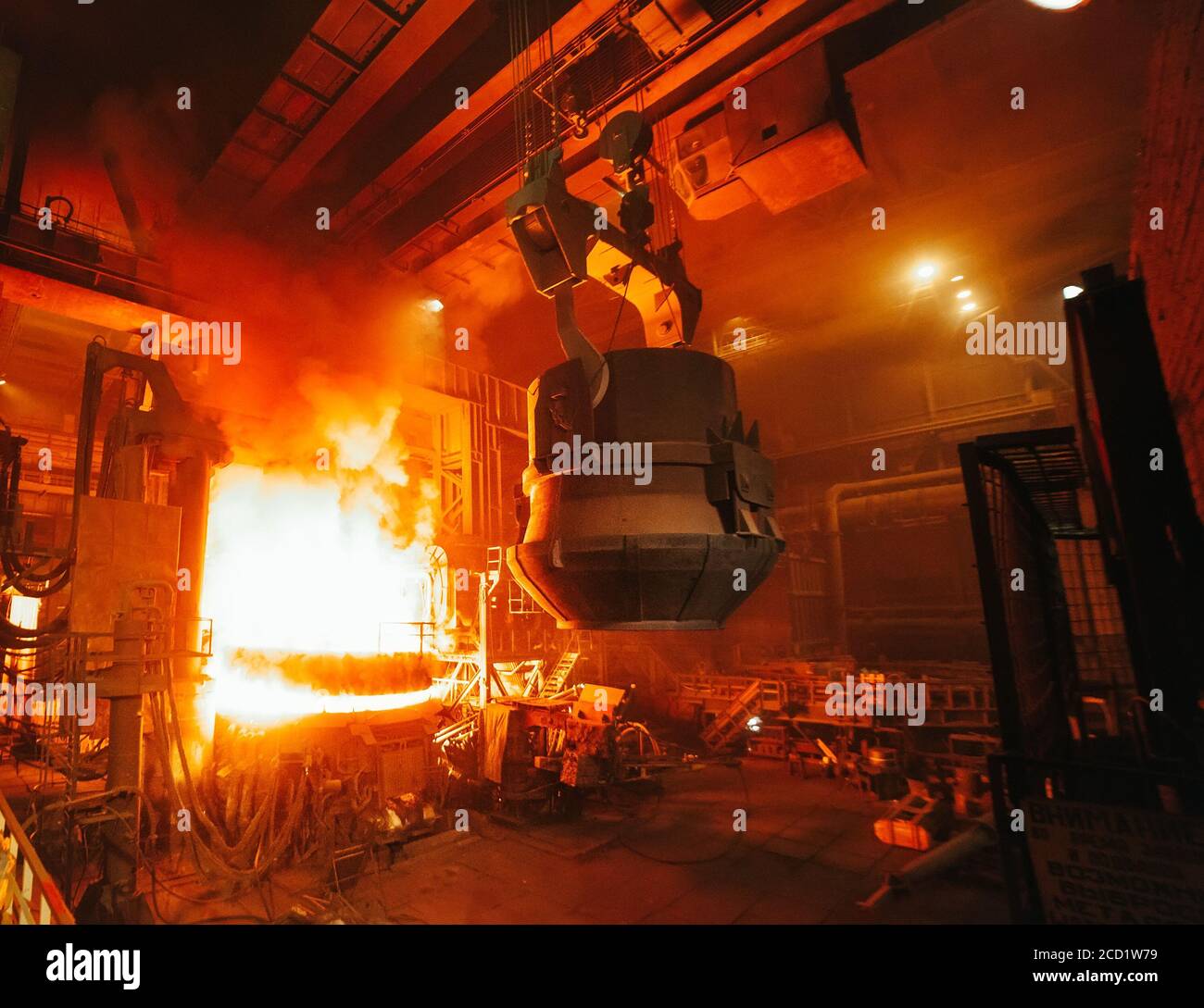 steel production in electric furnaces, industrial technology Stock ...