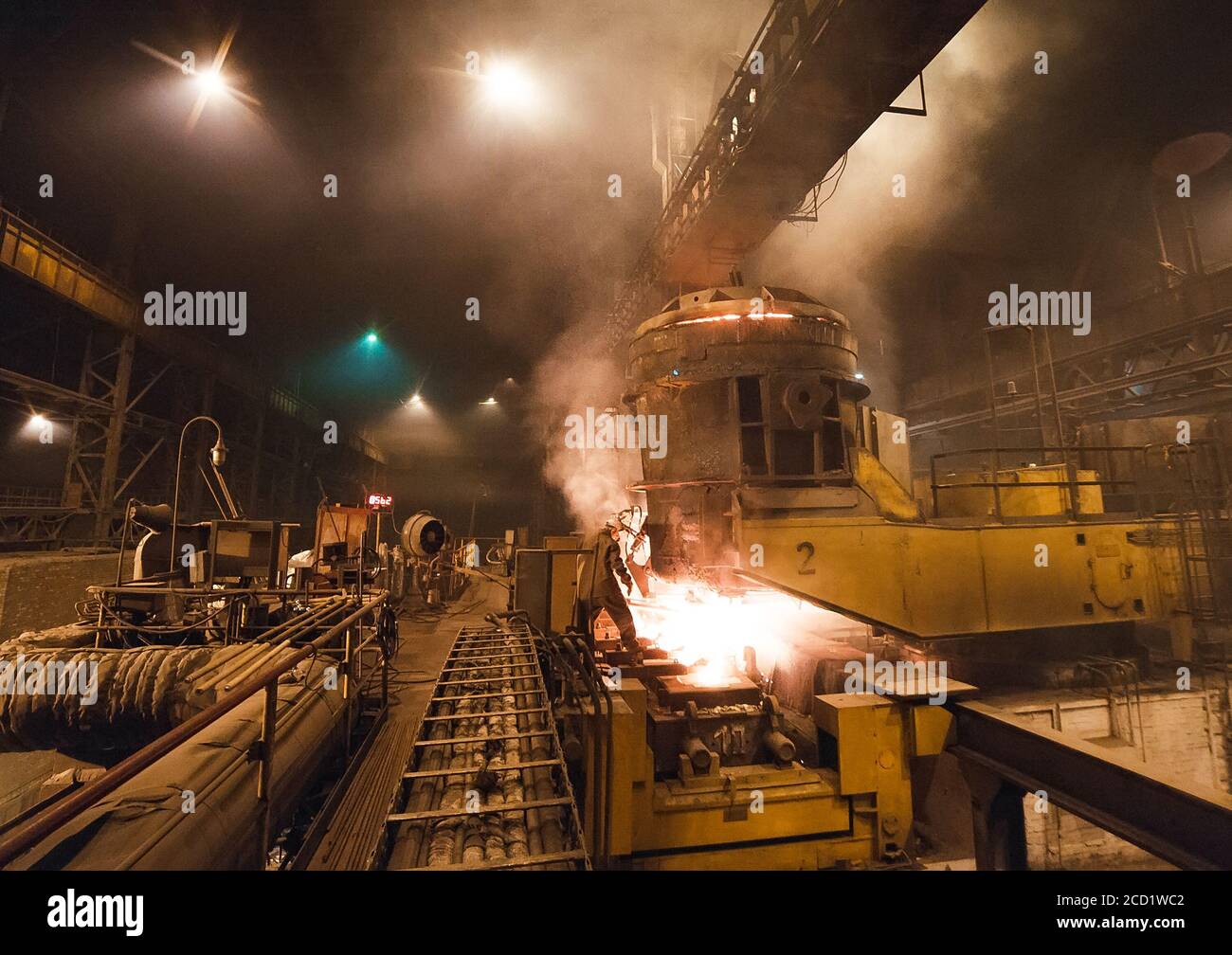 Steel production in electric furnaces, hot billet bloom continuous ...