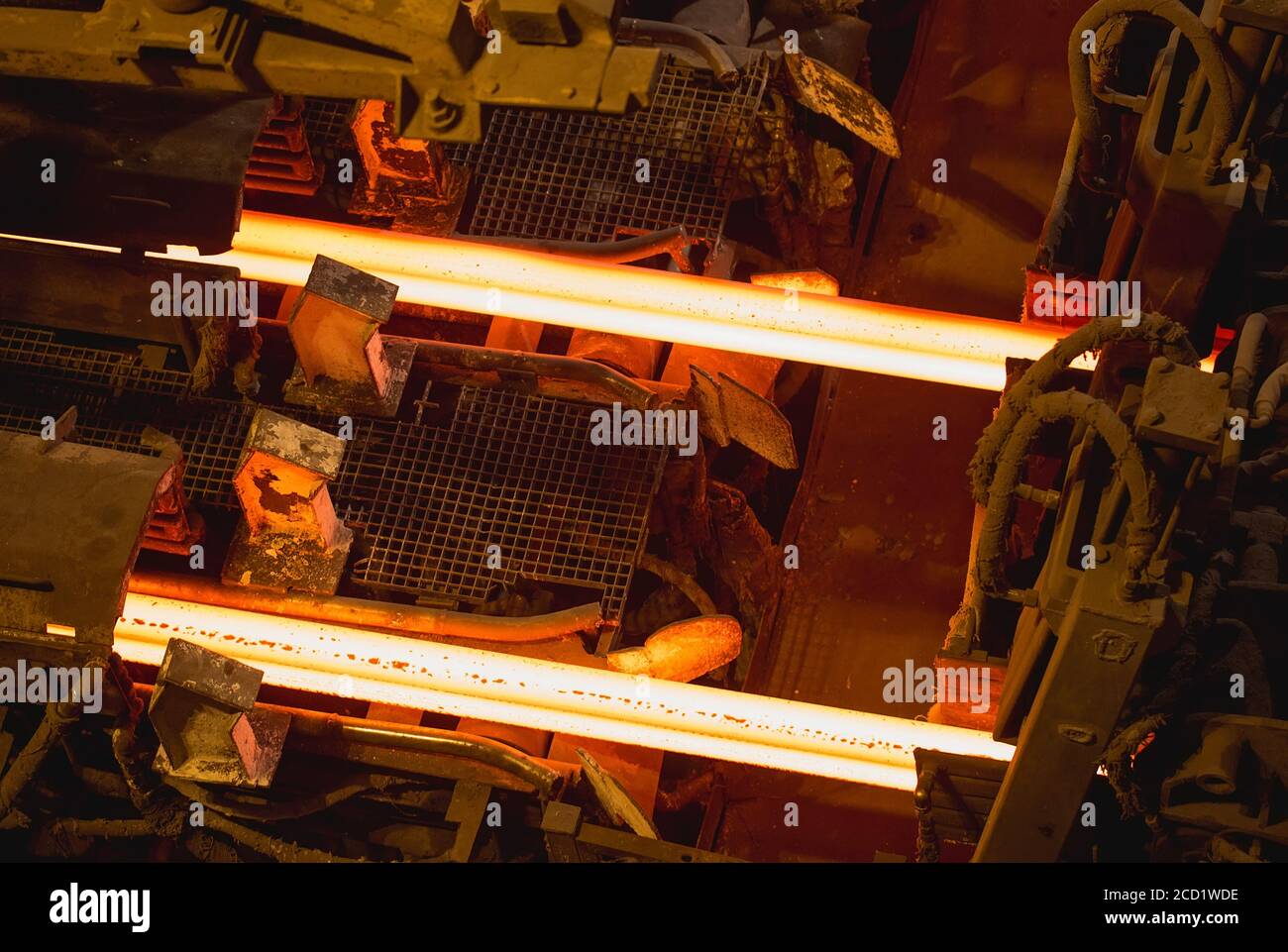 Hot billet bloom continuous casting, also called strand casting Stock ...