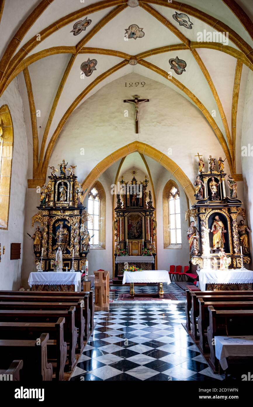 Filialkirche Heliger Georg in Faak am See Stock Photo - Alamy