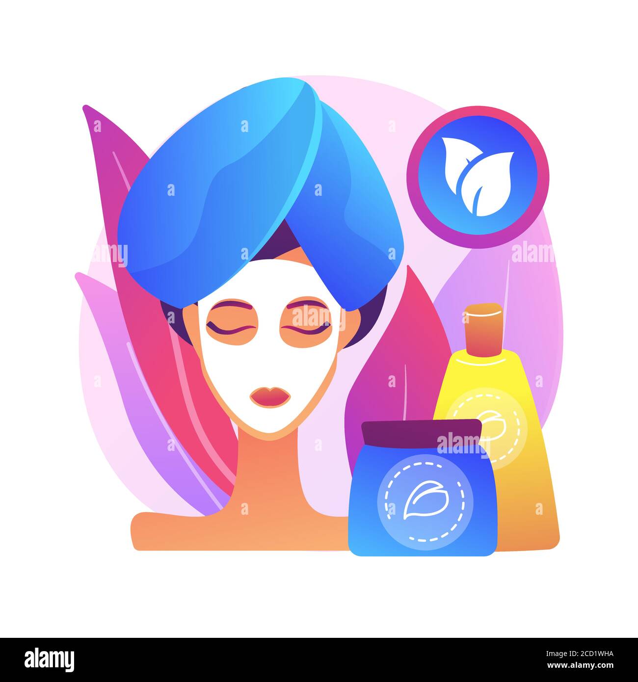 Organic cosmetics abstract concept vector illustration Stock Vector ...