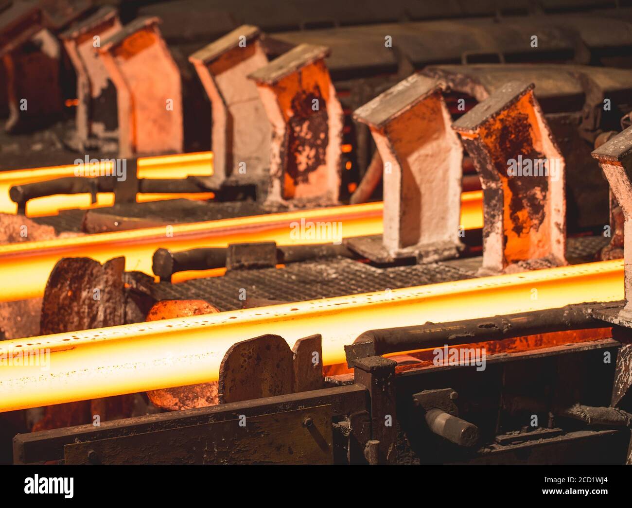 Hot billet bloom continuous casting, also called strand casting Stock ...