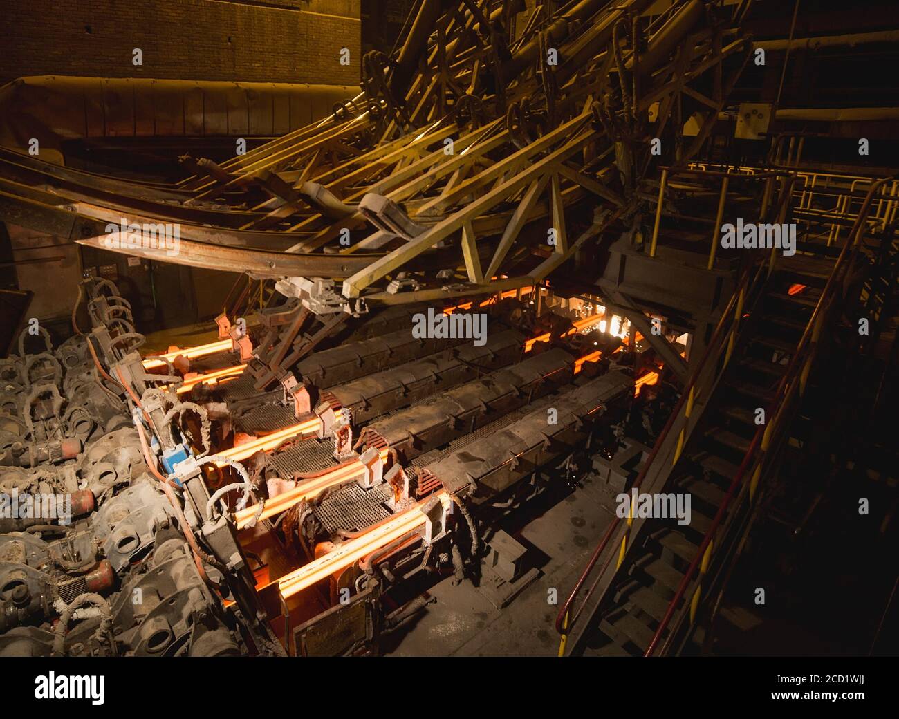 Hot billet bloom continuous casting, also called strand casting Stock ...