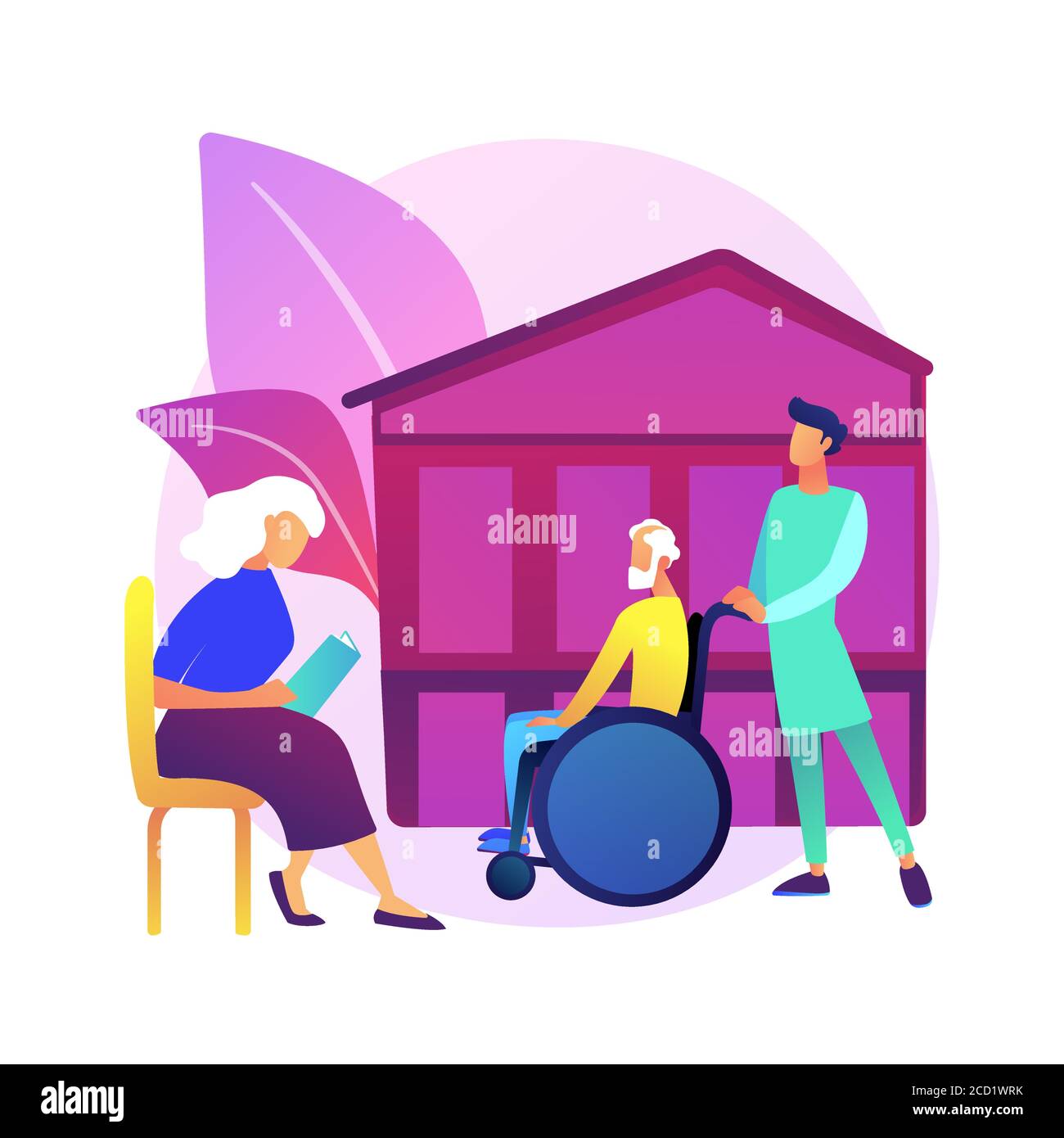 Nursing home abstract concept vector illustration Stock Vector Image ...