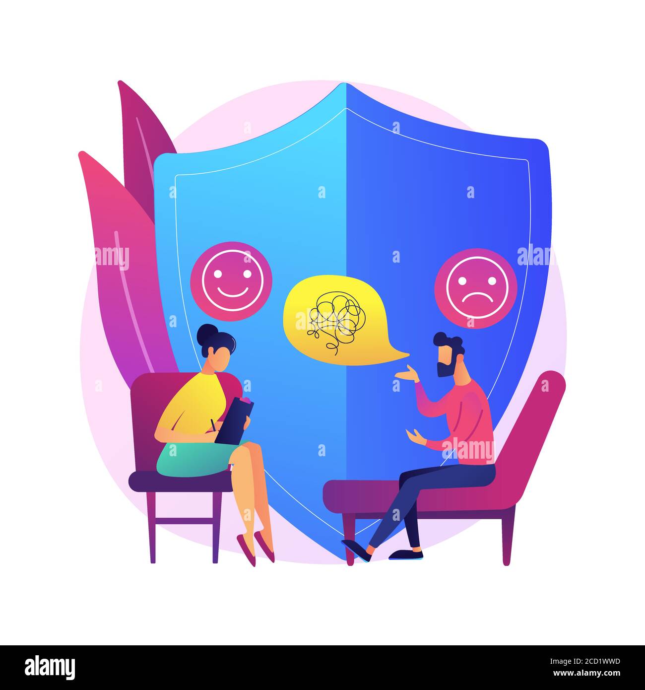 Depression counseling abstract concept vector illustration Stock Vector ... Depression counseling abstract concept vector illustration Stock Vector ...