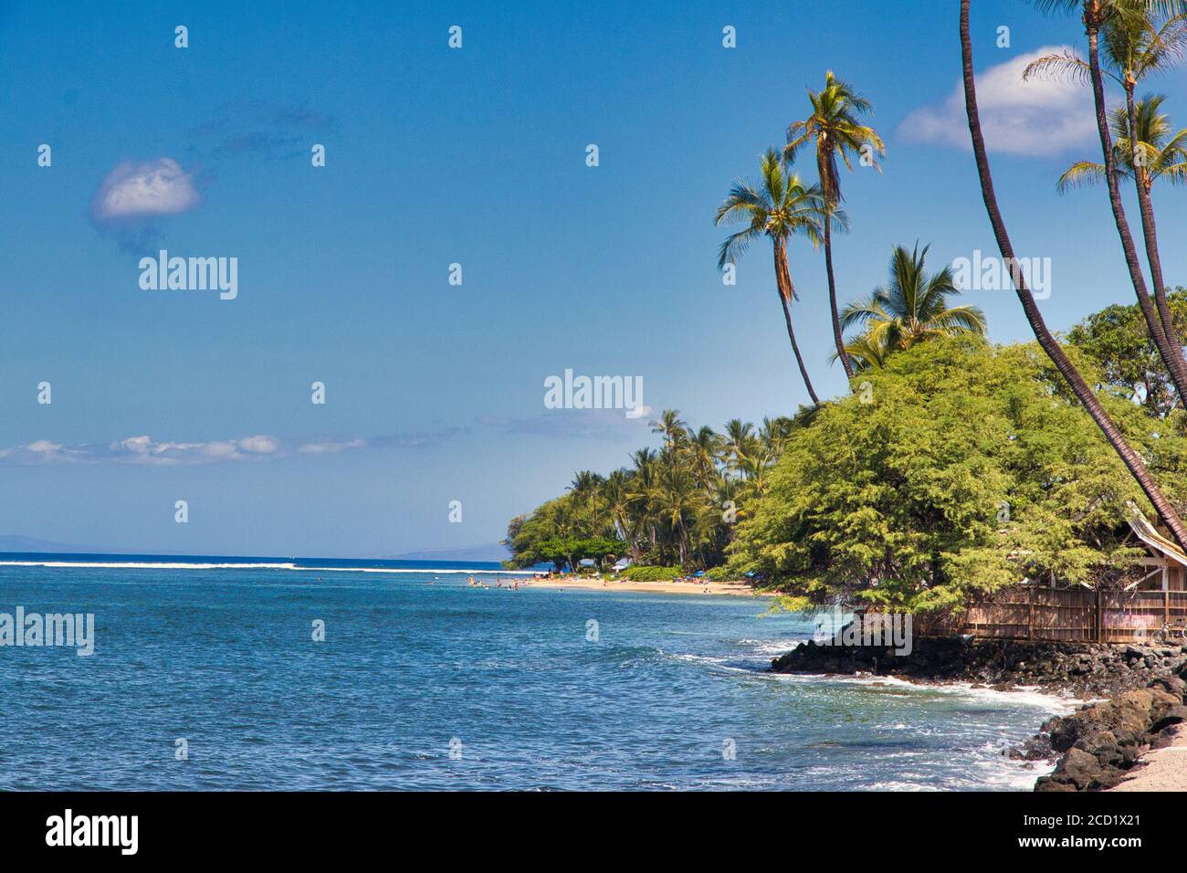 View of popular locals beach called Baby Beach on Maui Stock Photo - Alamy