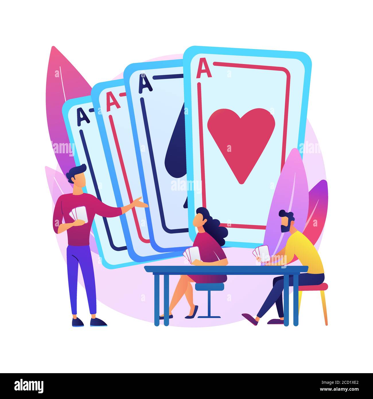 Play cards abstract concept vector illustration Stock Vector Image ...