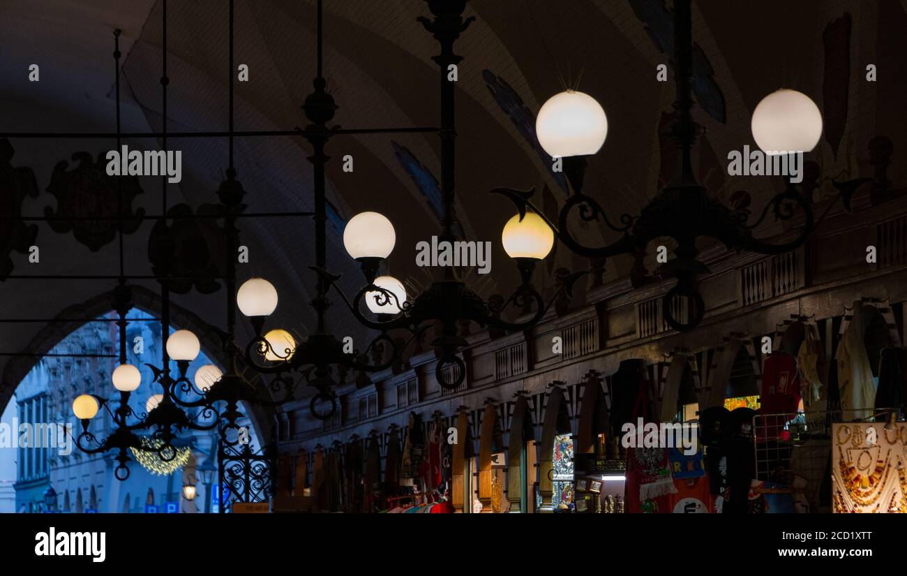 A picture of the interior of The Cloth Hall (Kraków Stock Photo - Alamy
