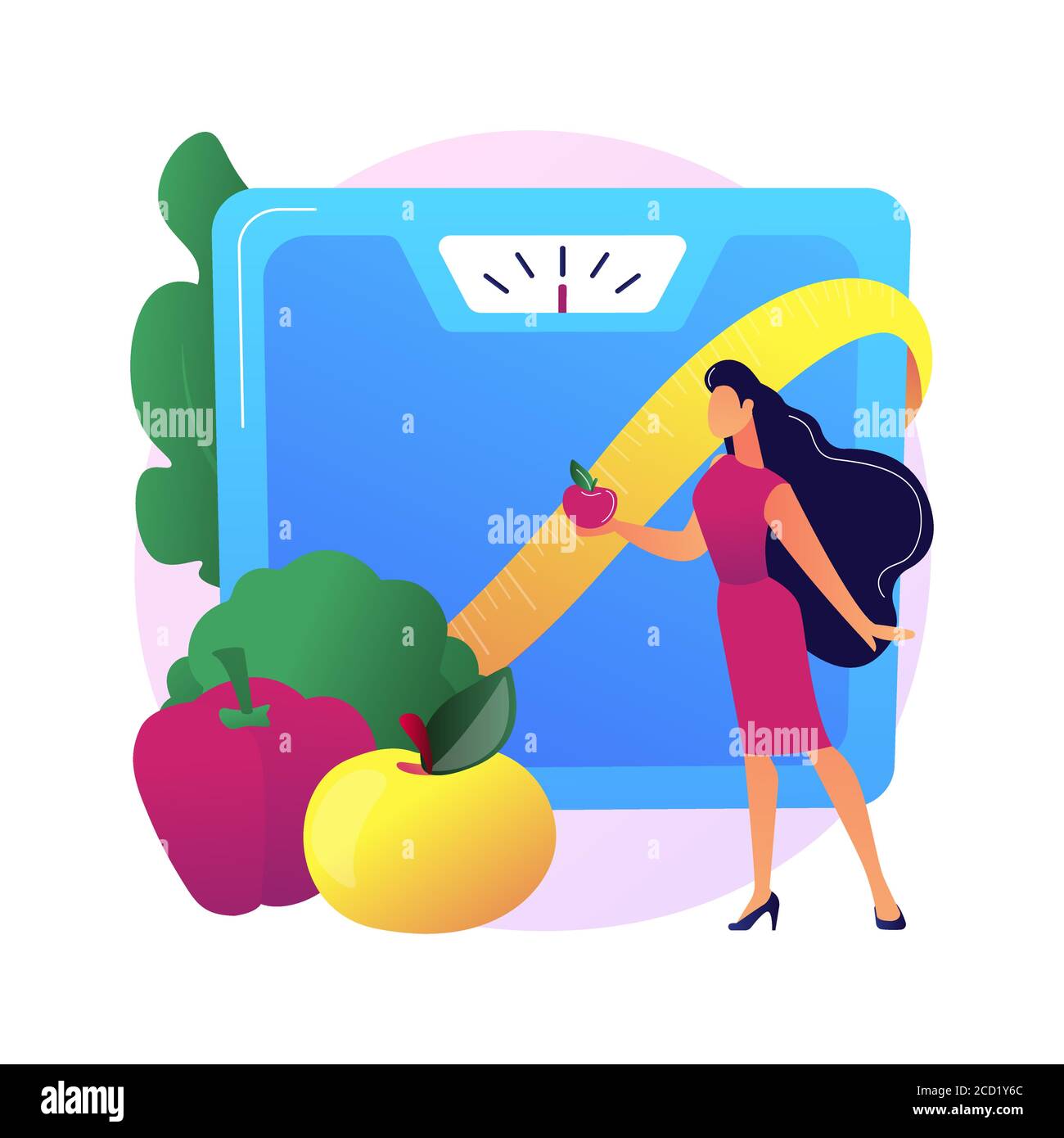 Keep a healthy diet abstract concept vector illustration Stock Vector ...