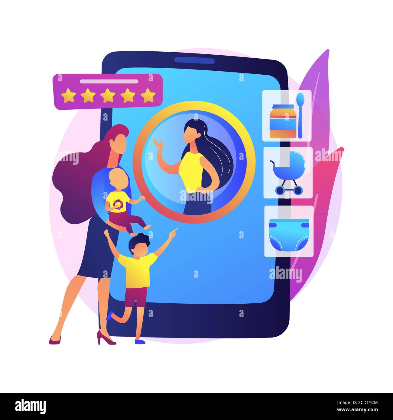 Babysitting services abstract concept vector illustration Stock Vector ... Babysitting services abstract concept vector illustration Stock Vector ...