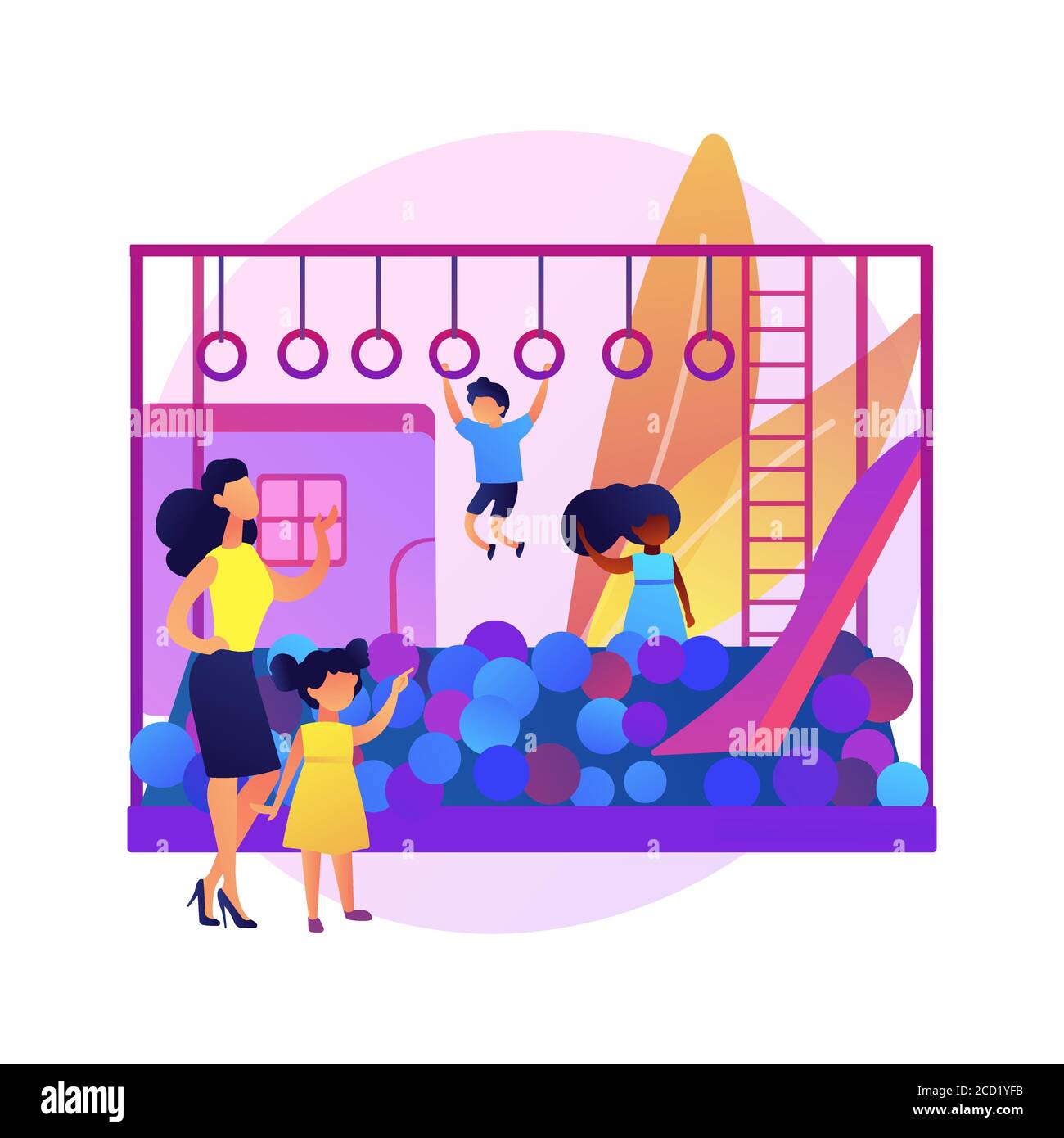 Playroom for kids abstract concept vector illustration Stock Vector ...