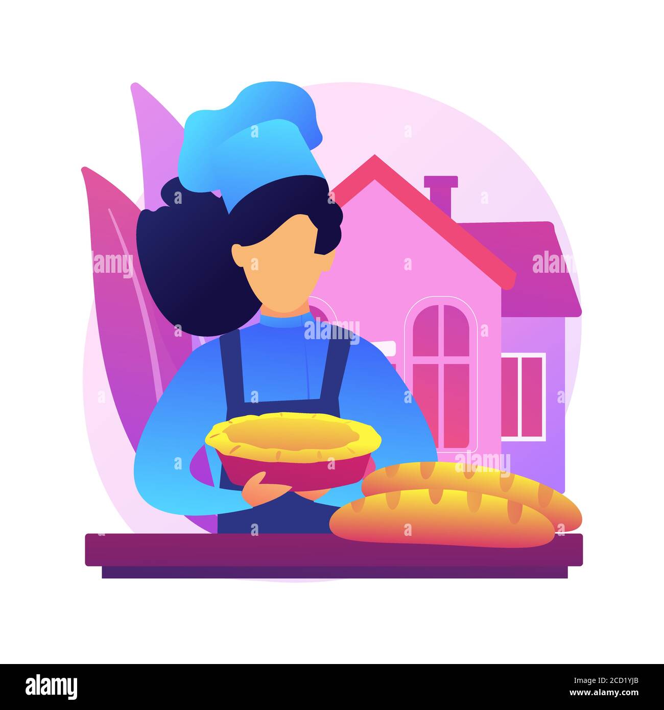 Baking bread abstract concept vector illustration Stock Vector Image ...