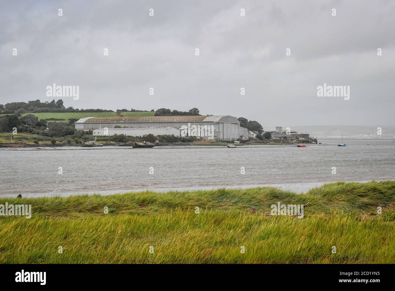 A general view of Appledore shipyard in Devon Stock Photo - Alamy