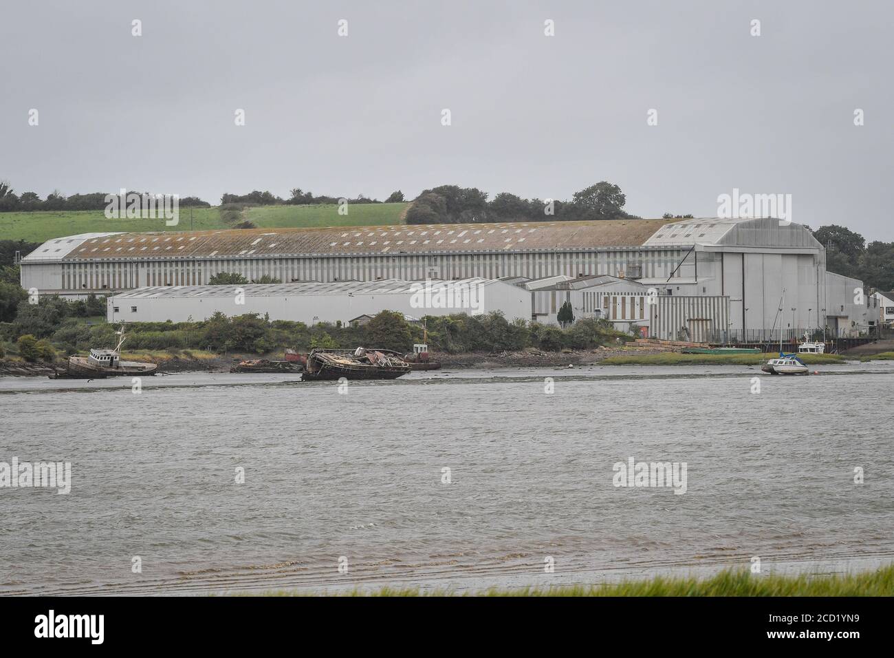 A general view of Appledore shipyard in Devon Stock Photo - Alamy