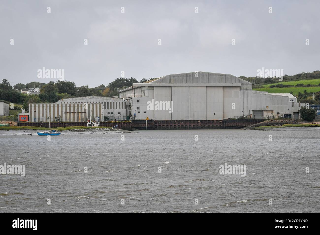 A general view of Appledore shipyard in Devon Stock Photo - Alamy