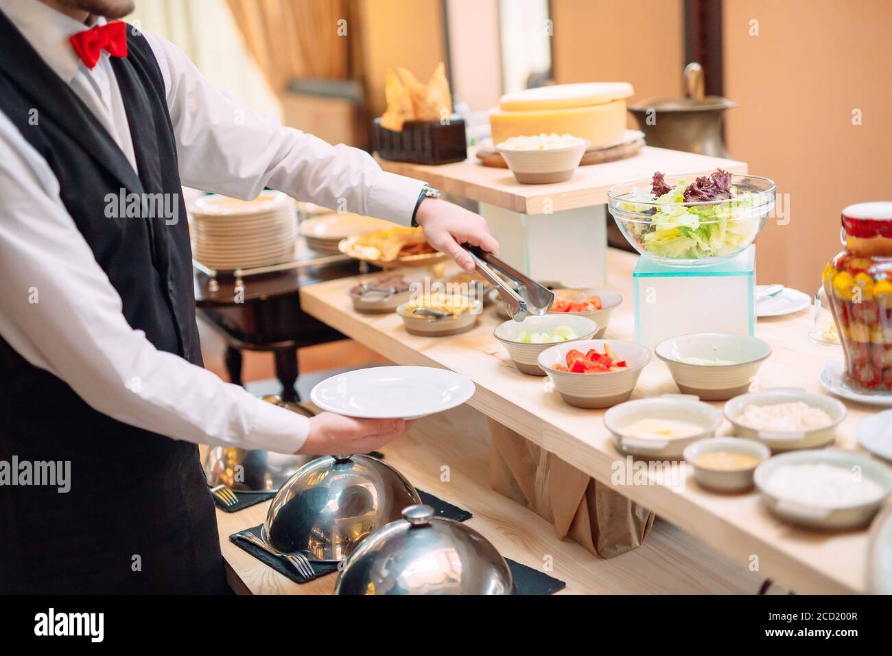 Breakfast buffet at the hotel or restaurant Stock Photo - Alamy