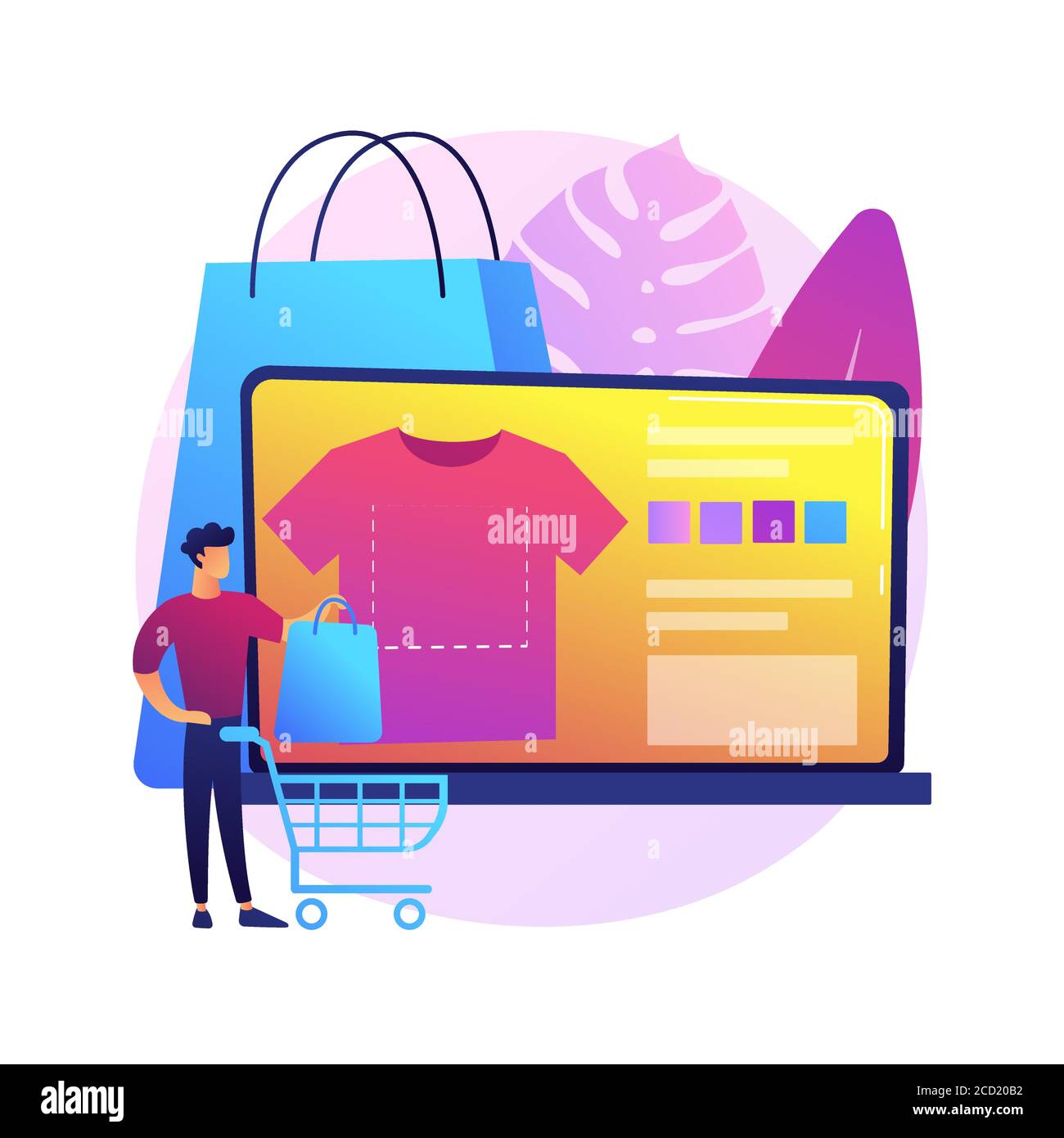 Merch clothing abstract concept vector illustration Stock Vector Image ...