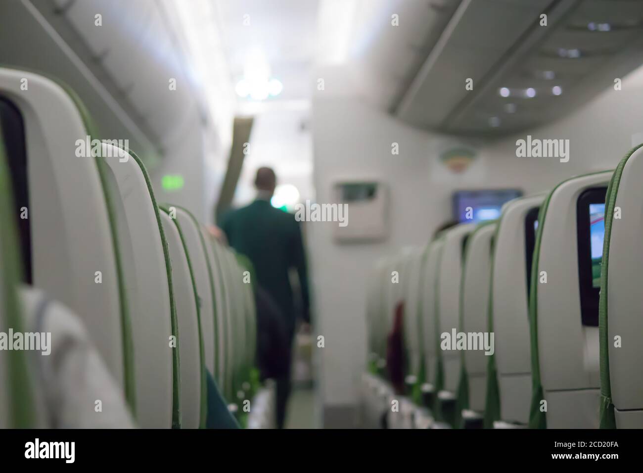 Luxury of traveling during covid-19 pandemic time, empty seats in ...