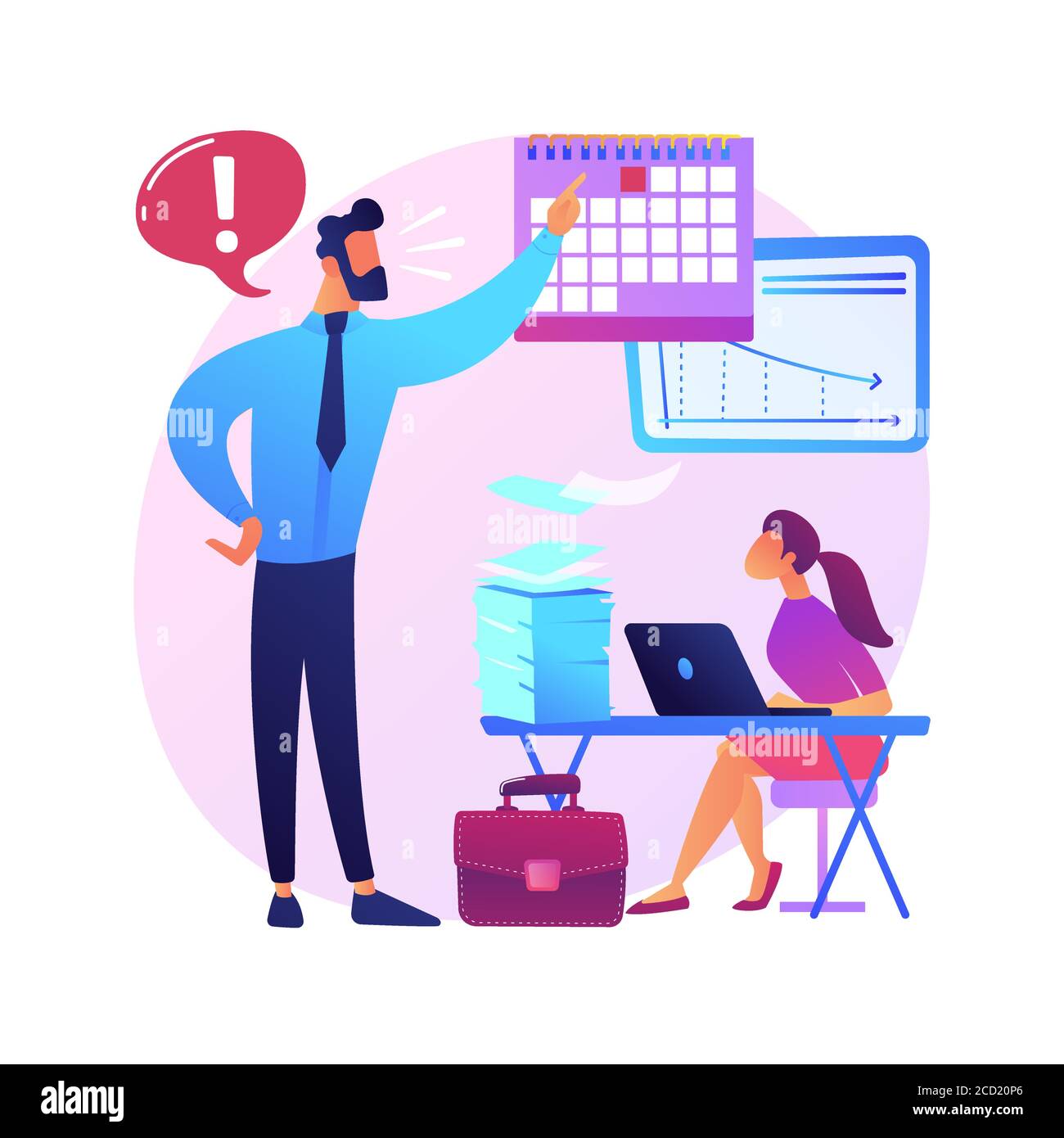 Workplace wellbeing concept Stock Vector Images - Alamy