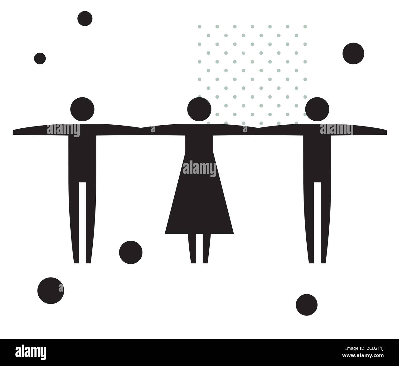 Gathering people symbol care hi-res stock photography and images - Alamy