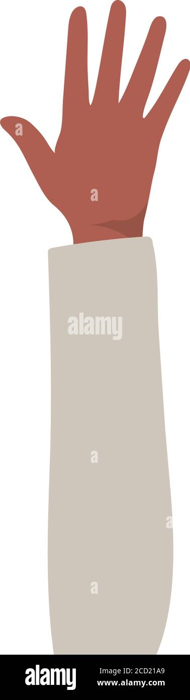 hand up design of People arm finger person learn communication ...