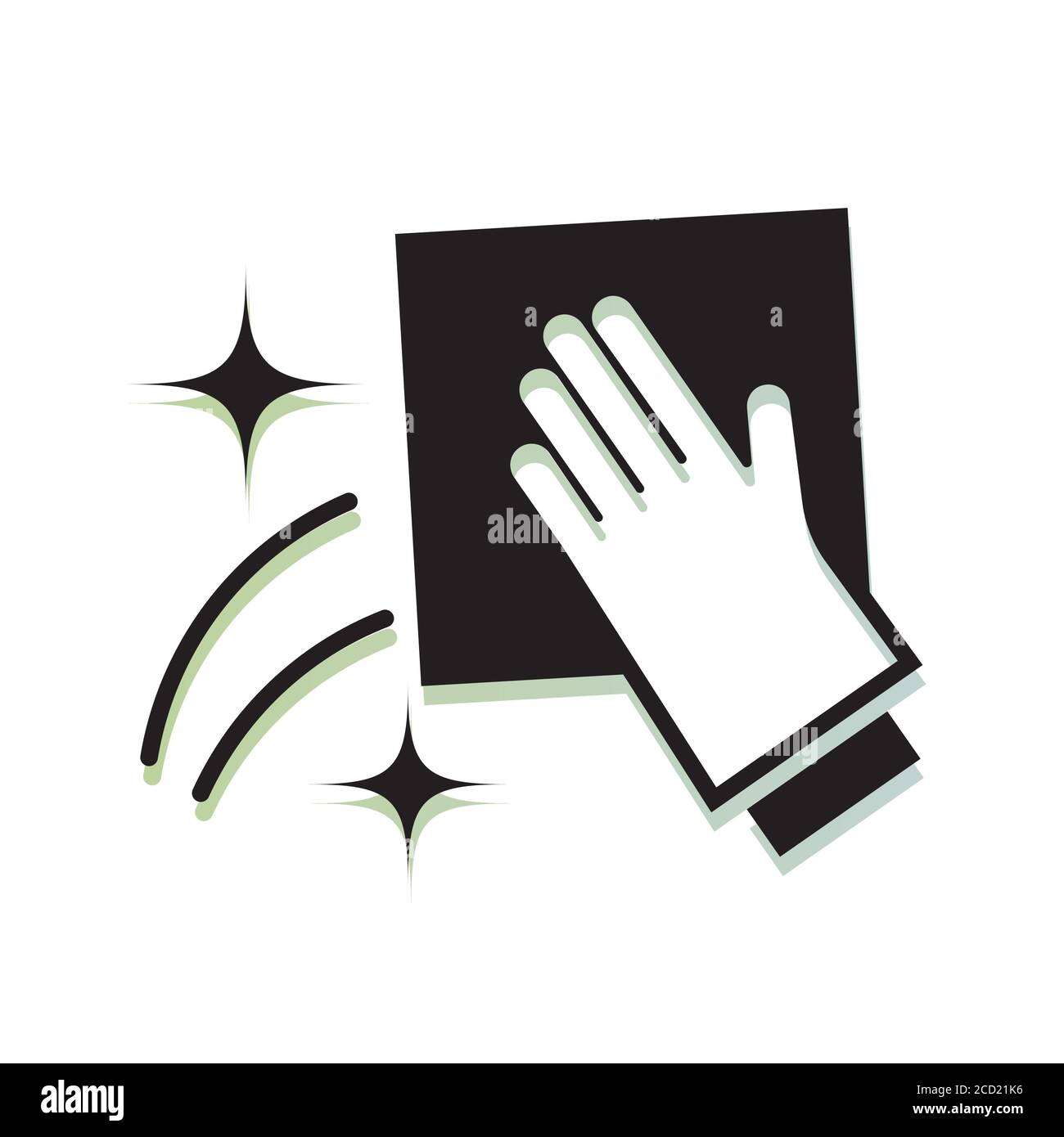 Surface Cleaning - Protective Measures - Icon as EPS 10 File Stock ...