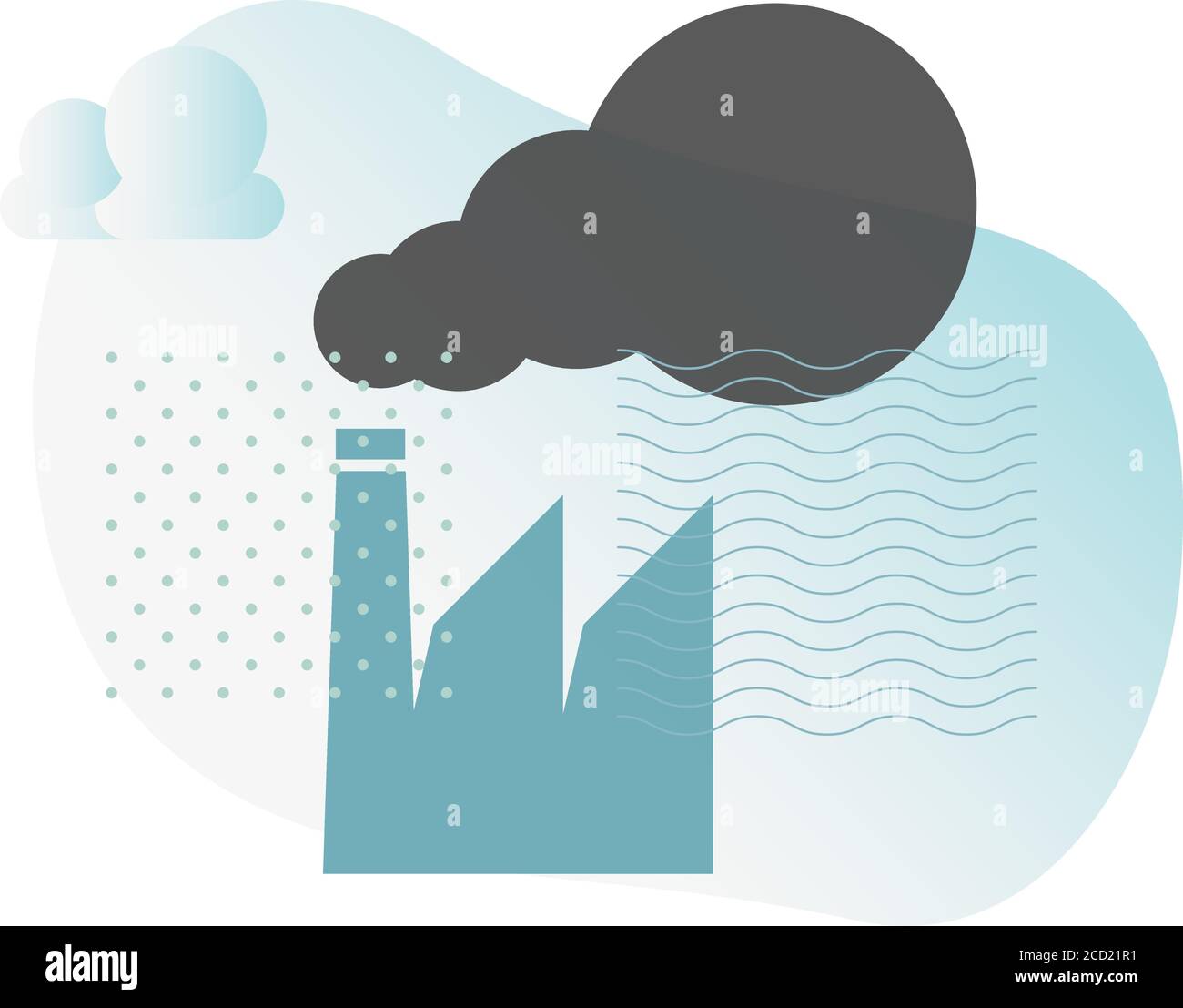 Carbon Emissions - Factory Building - Icon as EPS 10 File Stock Vector ...