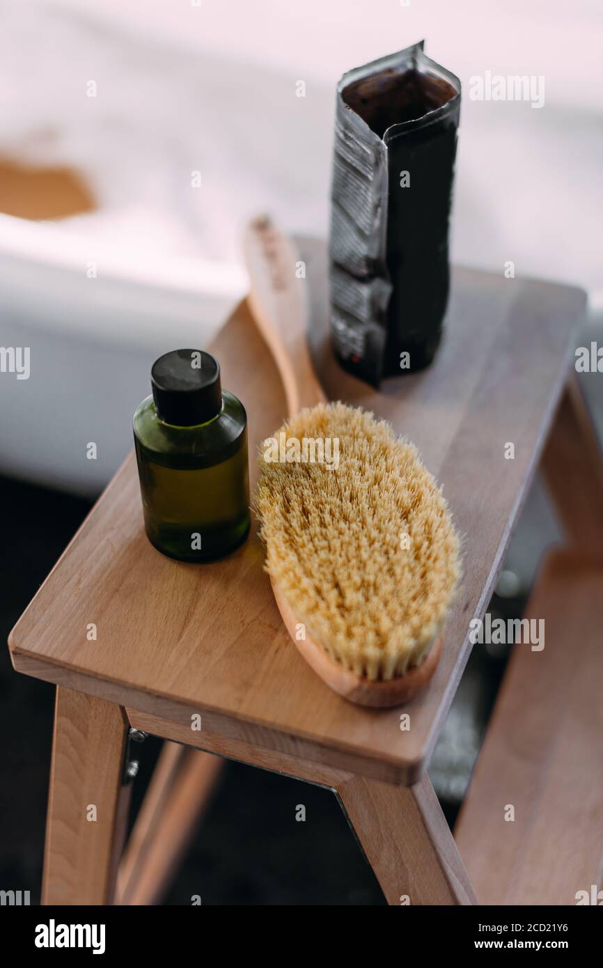Woman scrub legs hi-res stock photography and images - Alamy
