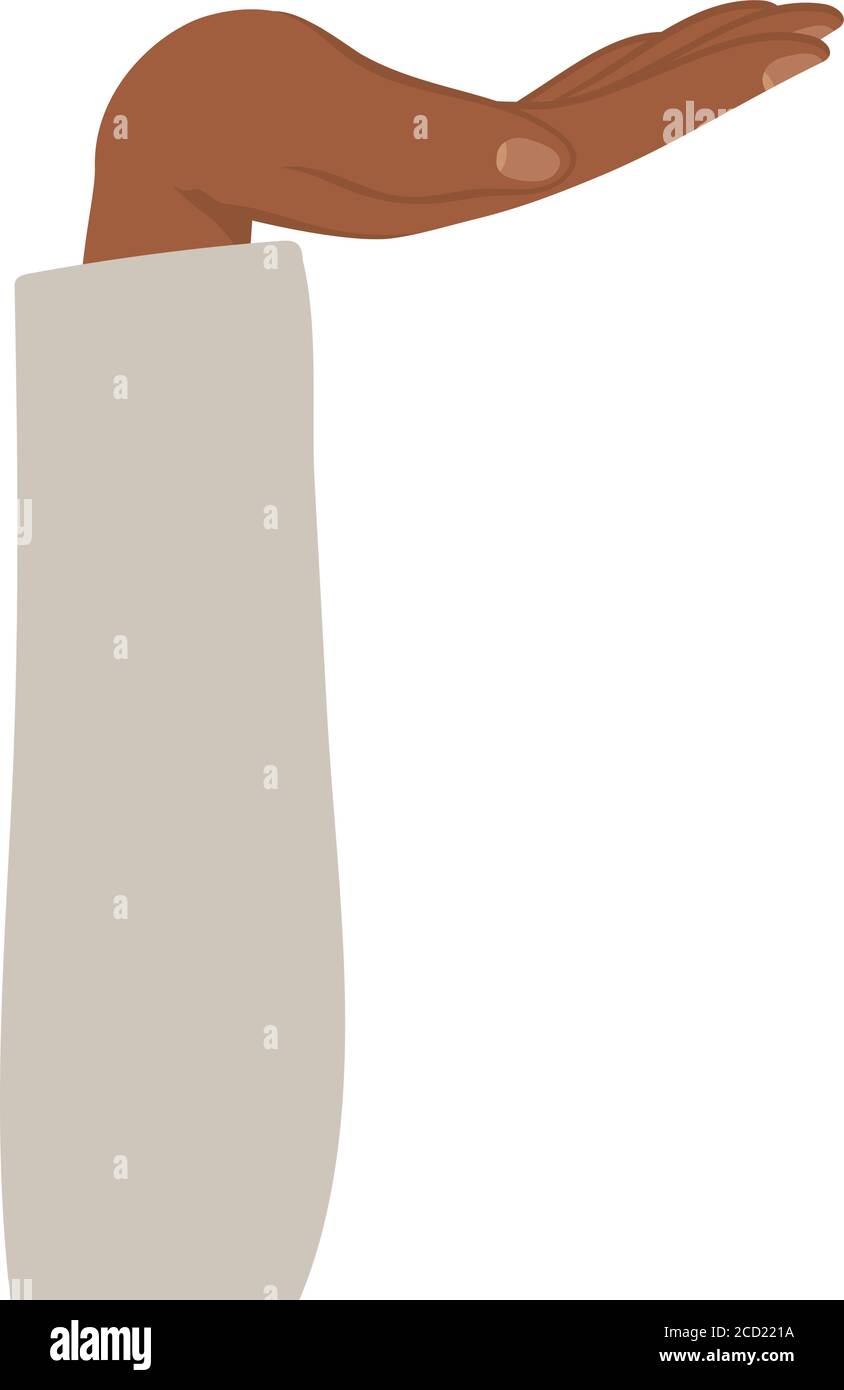 open hand design of People arm finger person learn communication ...