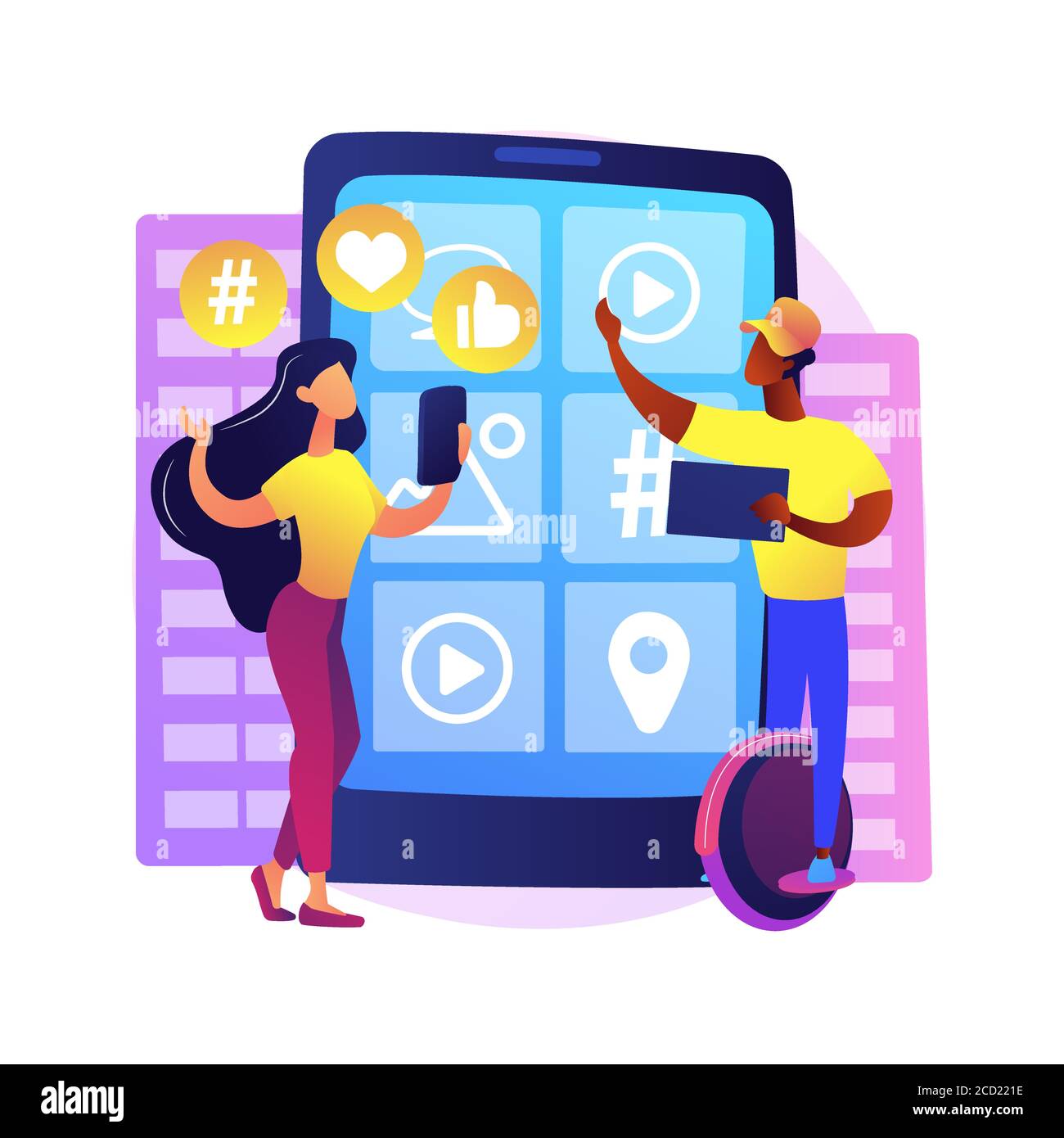 Generation Z abstract concept vector illustration Stock Vector Image ...