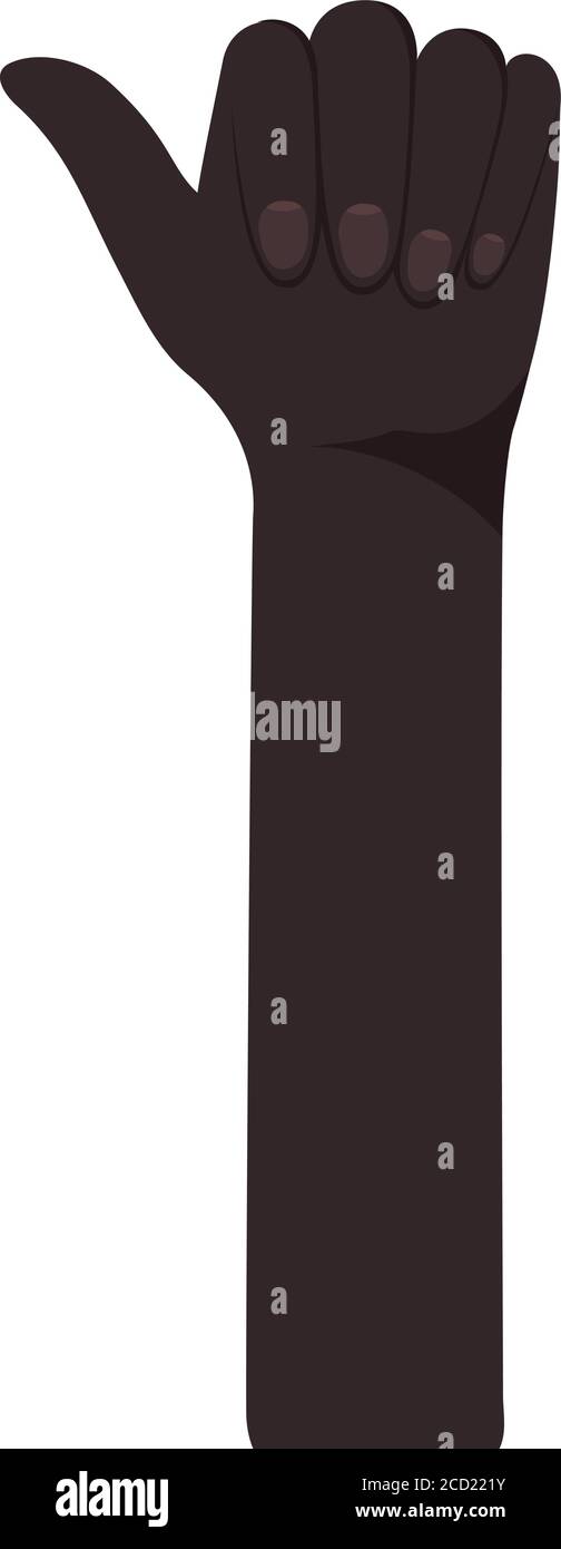 like sign with black hand design, diversity people multiethnic race and ...