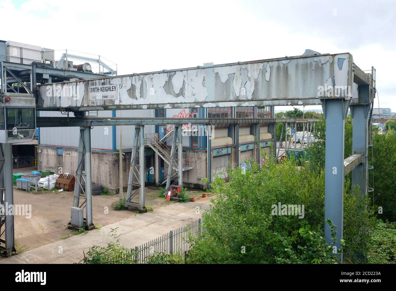 August 2020 - Gantry crane at waste transfer station in St Phillips ...