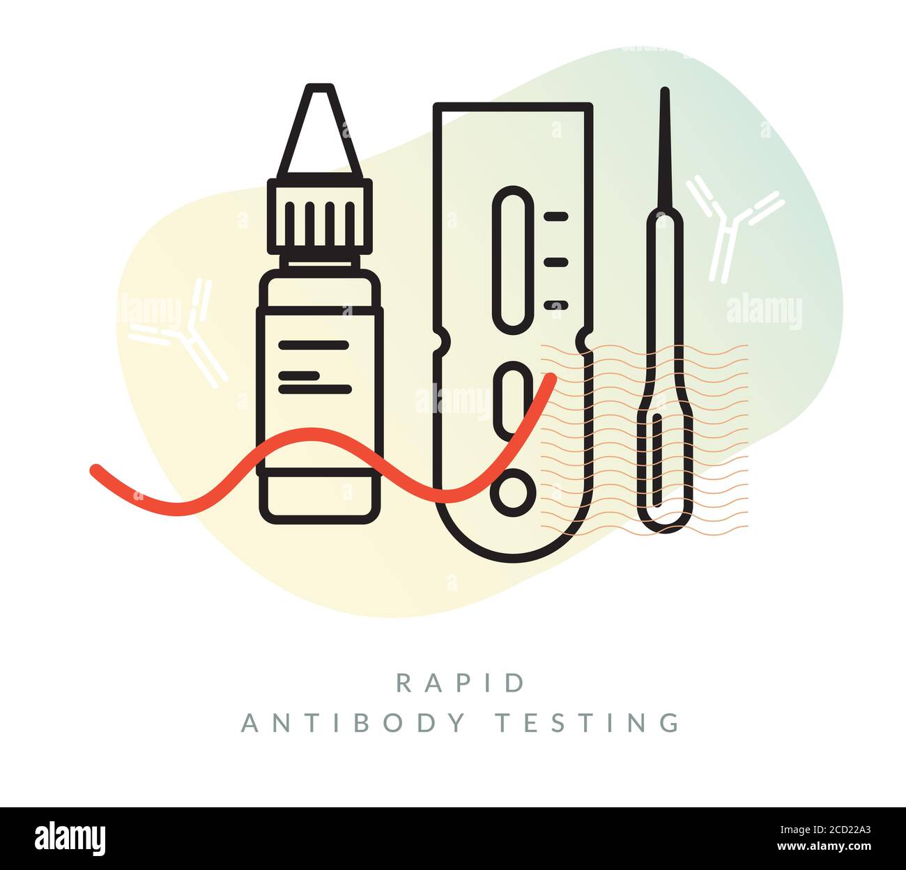 Serologic Test (Antibody) - Icon as EPS 10 File Stock Vector Image ...