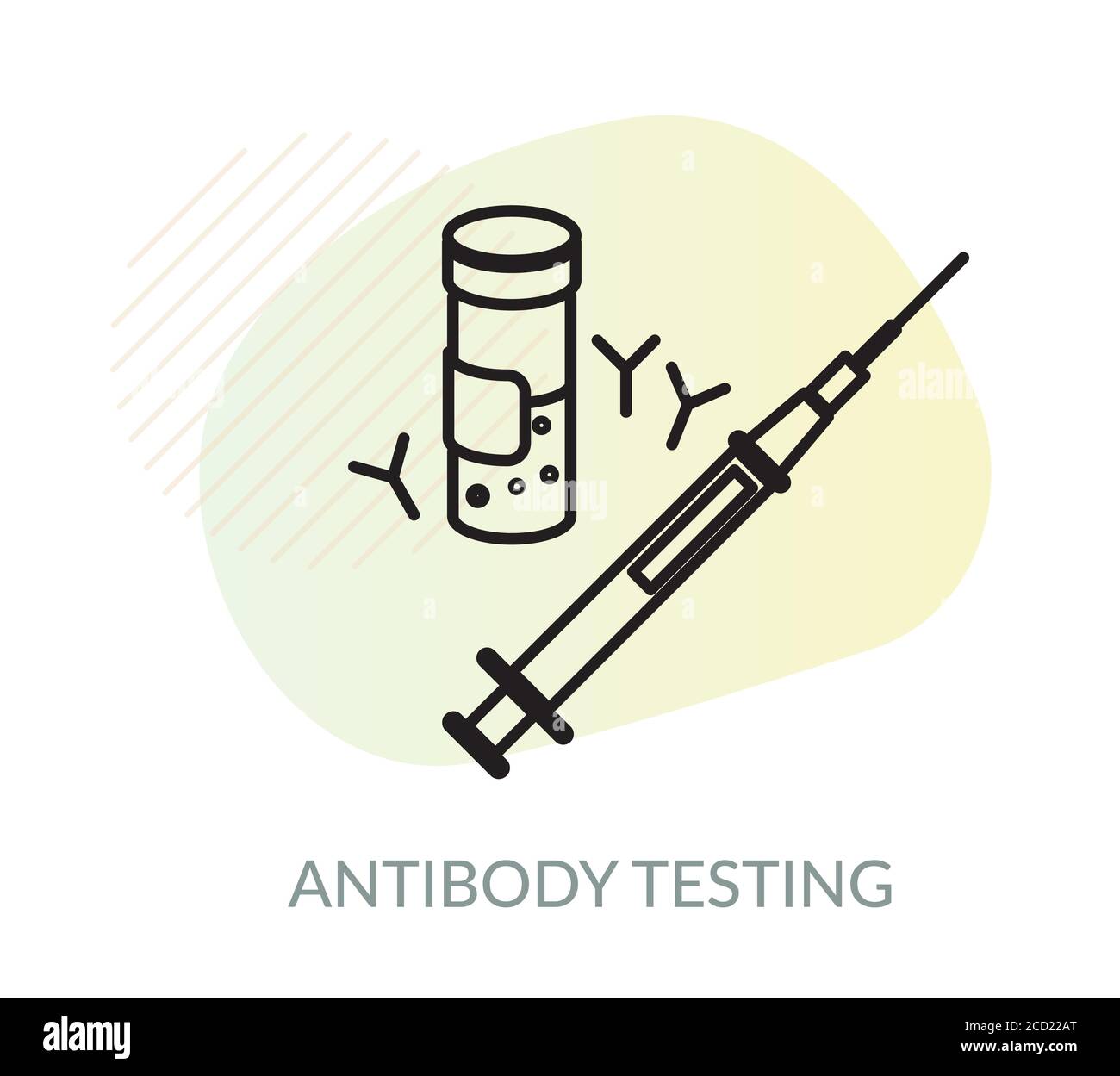 Serologic Test (Antibody) - Icon as EPS 10 File Stock Vector Image ...