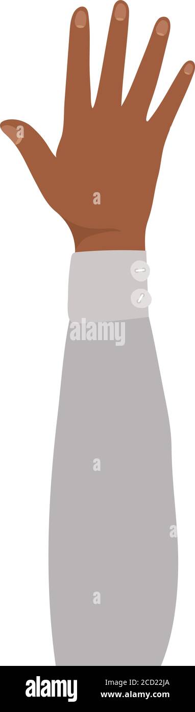 hand up design of People arm finger person learn communication ...