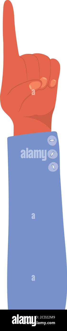 number one sign with hand design of People arm finger person learn ...