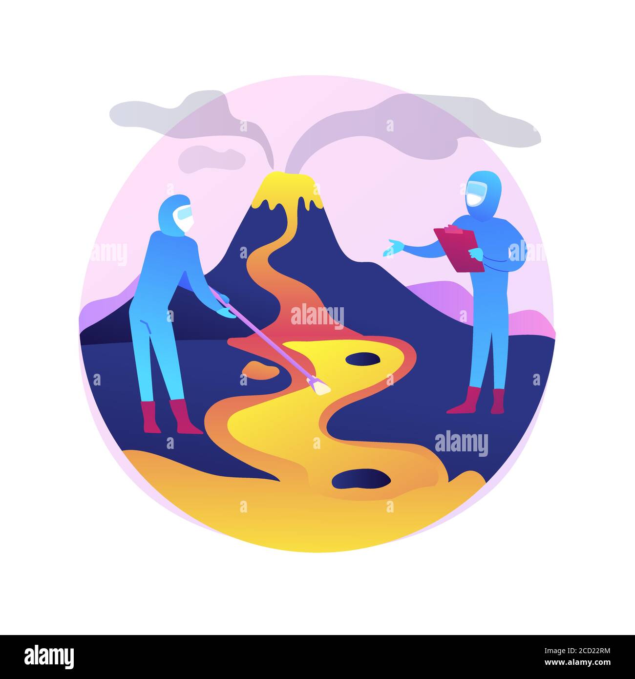 Illustration volcanic eruption Stock Vector Images - Alamy