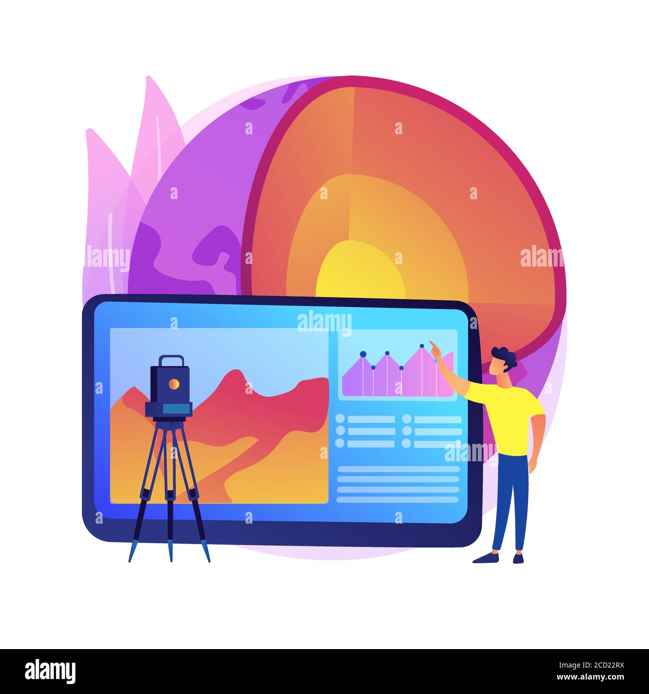 Geophysics abstract concept vector illustration Stock Vector Image ...