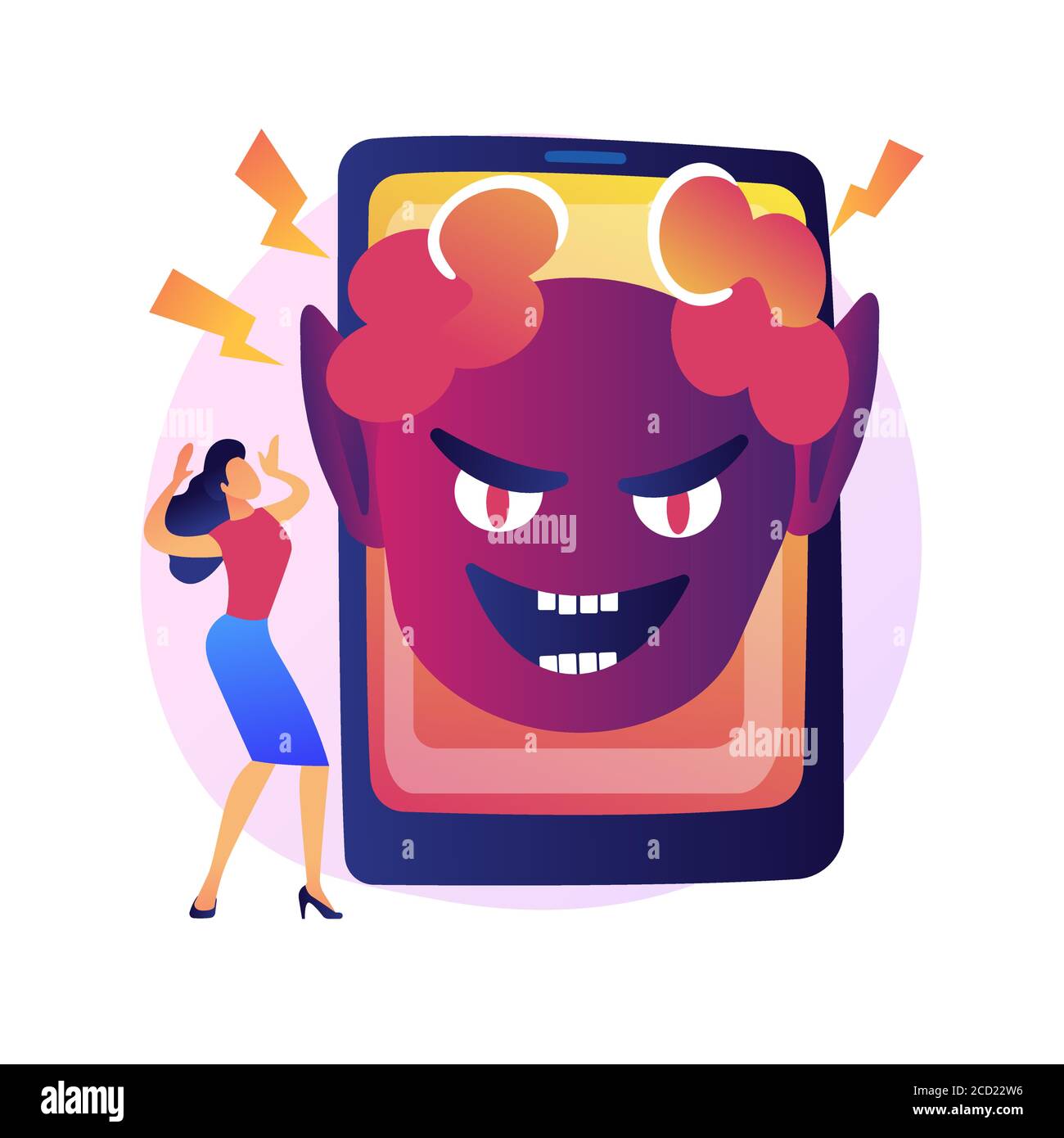 Internet shock online Stock Vector Images - Alamy