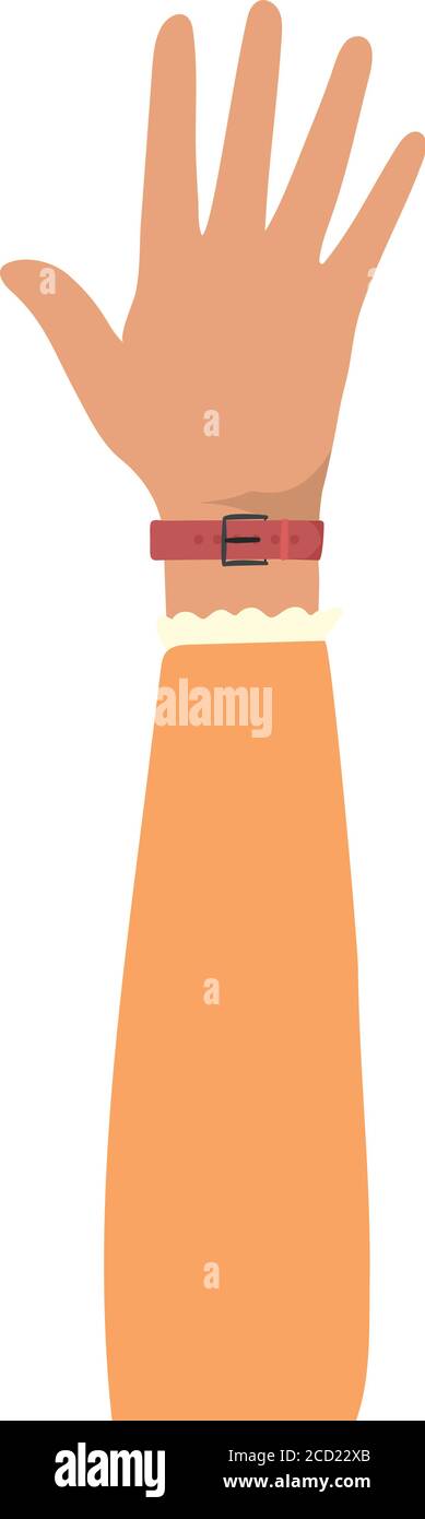 hand up design of People arm finger person learn communication ...
