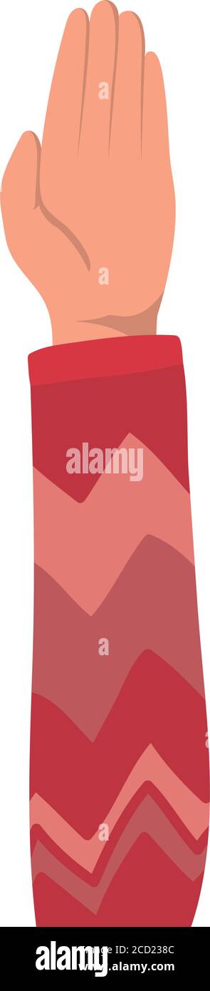 hand up design of People arm finger person learn communication ...