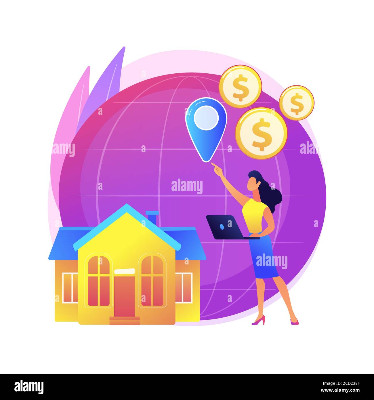 International and non-resident taxes abstract concept vector ...