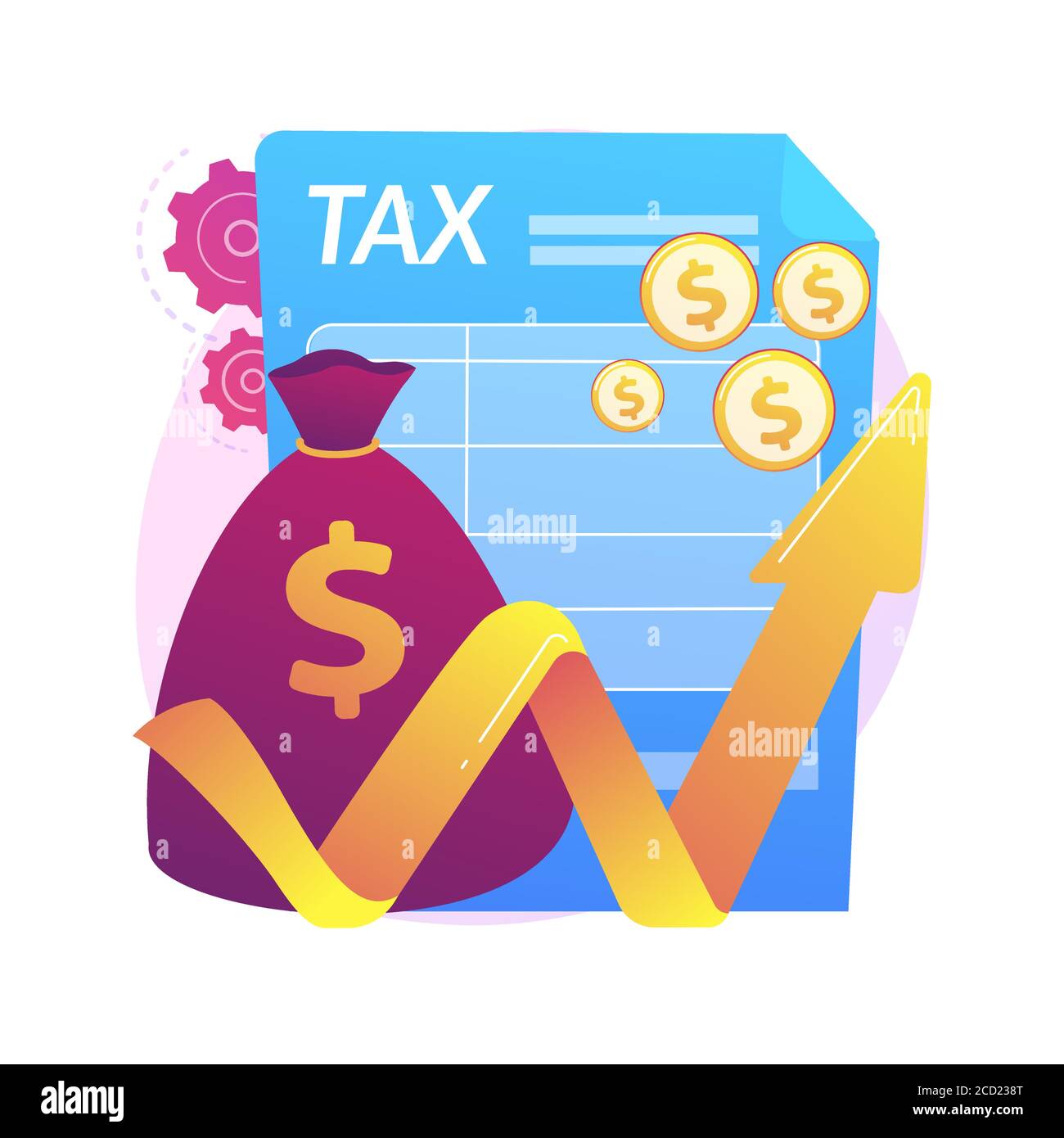 Taxable income abstract concept vector illustration Stock Vector Image ...