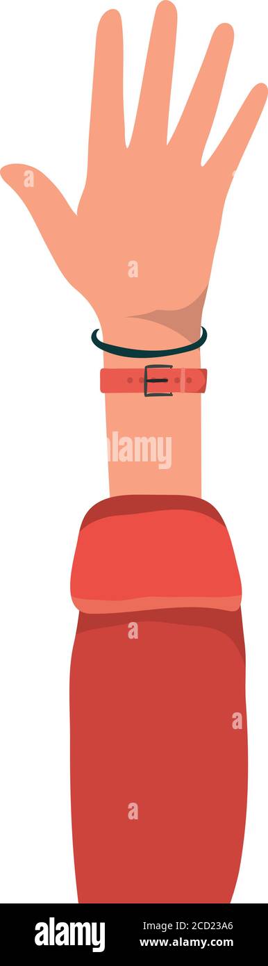 hand up design of People arm finger person learn communication ...