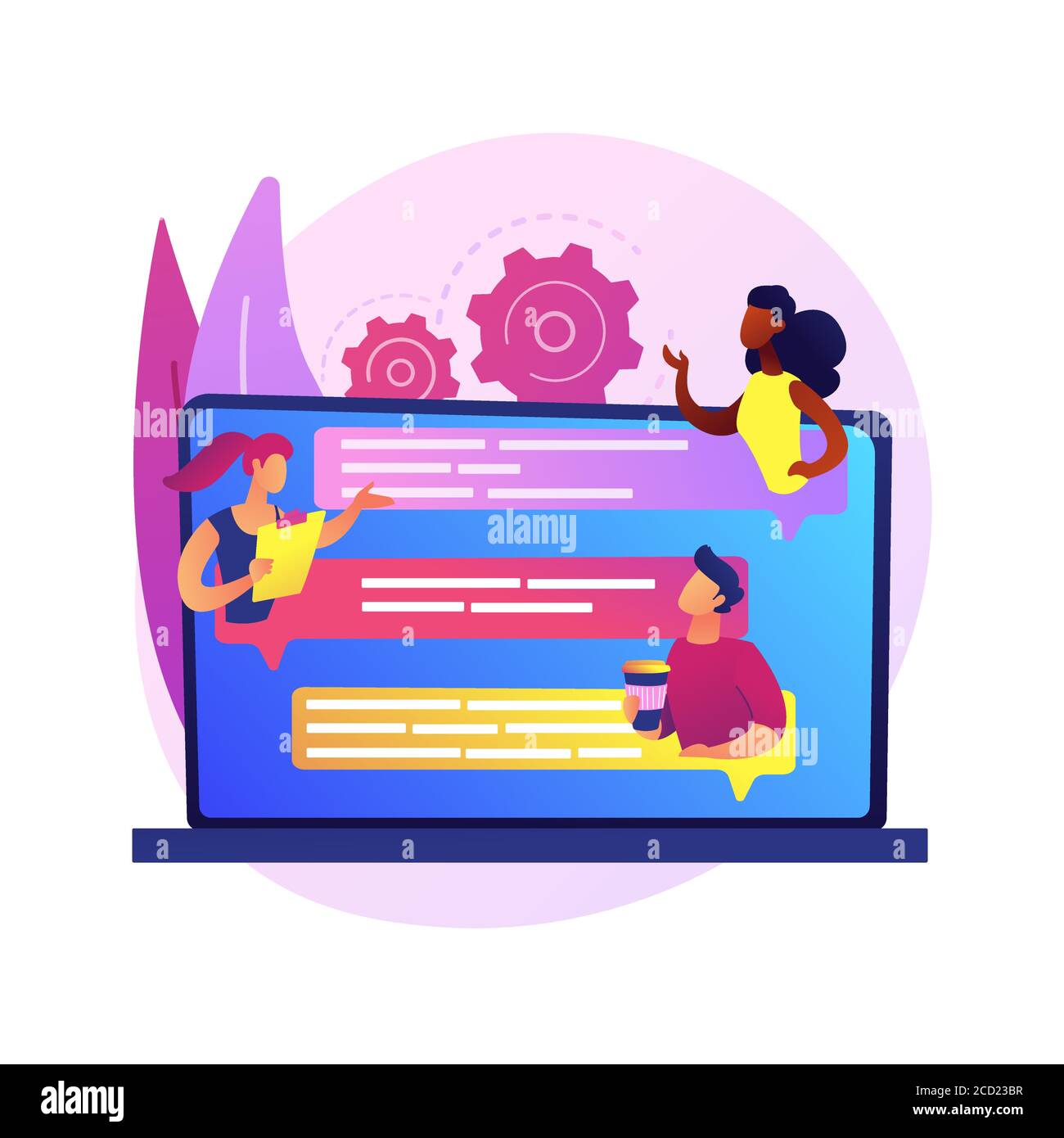 Internet forum abstract concept vector illustration Stock Vector Image ...