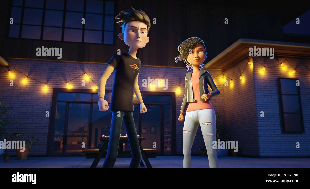 FEARLESS, from left: Reid (voice: Miles Robbins), Melanie (voice: Yara ...