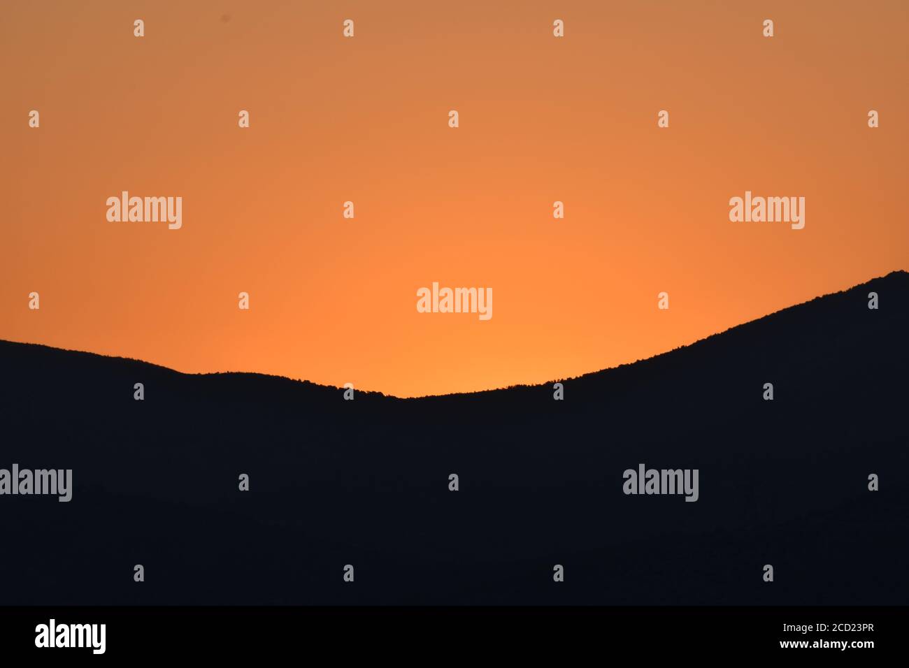 Sunset at parnitha mountain hi-res stock photography and images - Alamy