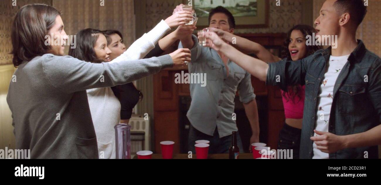 MURDER IN THE WOODS, from left: Jose Julian, Jeanette Samano, Chelsea Rendon, Jordan Diambrini ...