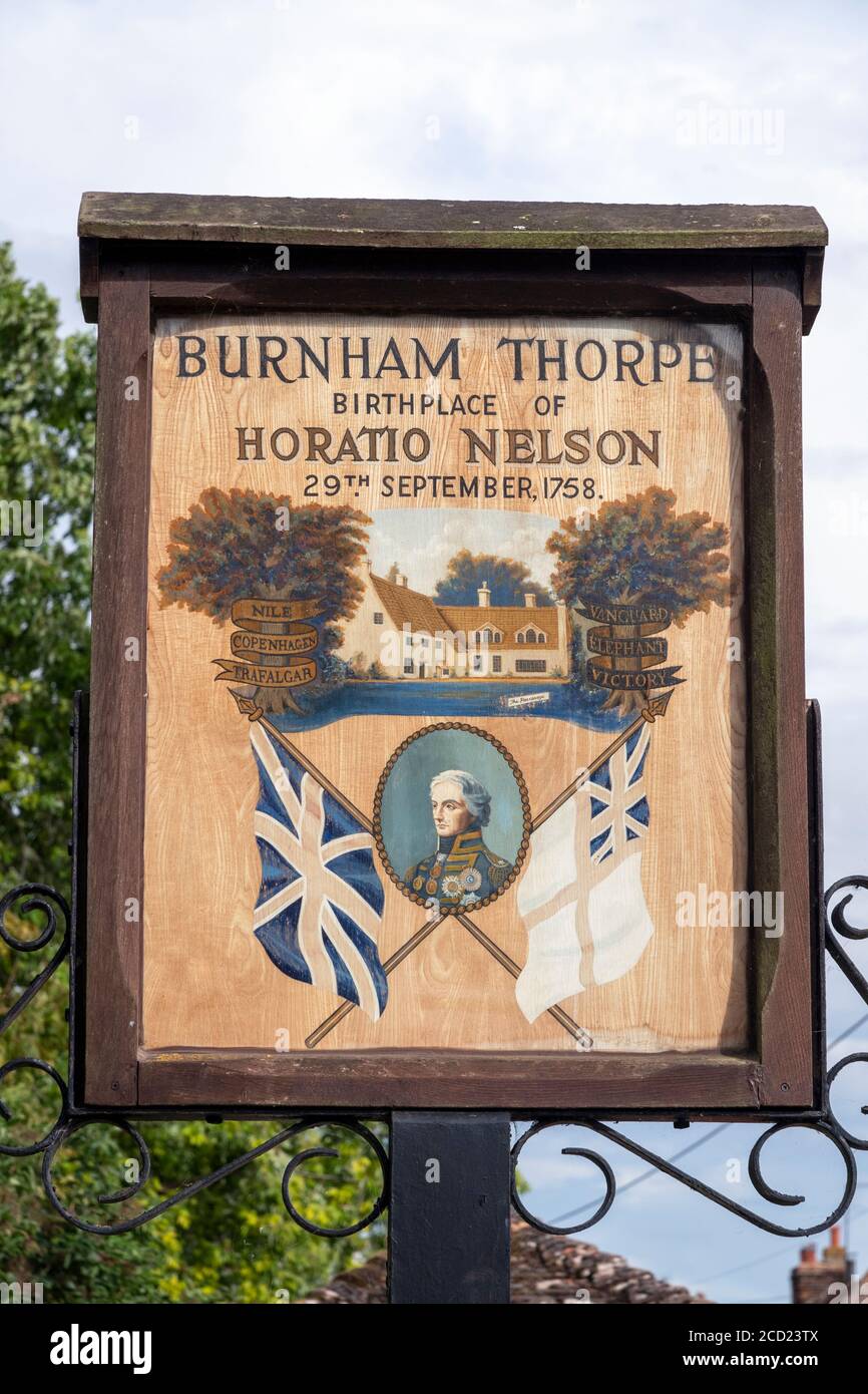 Birthplace horatio nelson burnham norfolk hi-res stock photography and ...